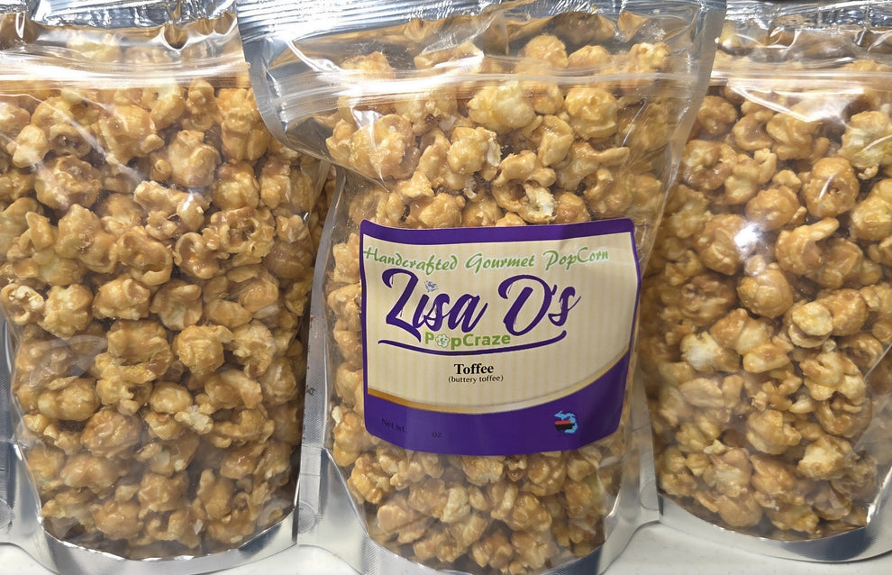 Lisa D's Gourmet TOFFEE POPCORN